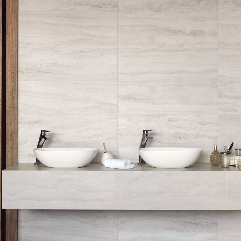Porcelain Travertine Navona Bianco Polished 60x120cm - Rubicer