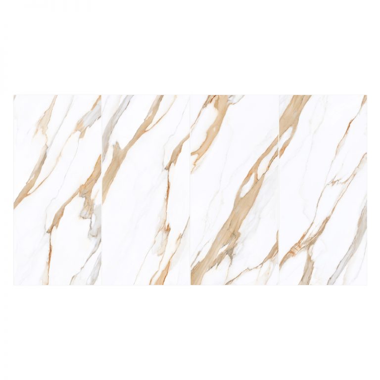 Lâmina em Porcelânico Calacatta Sun - 120x260cm - Rubicer